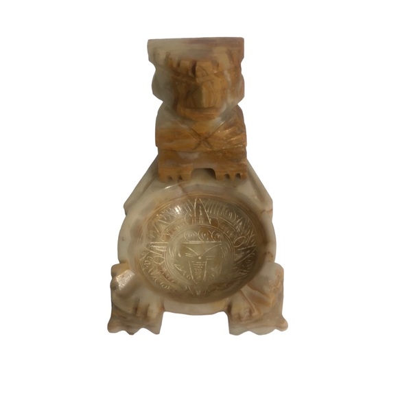 Accents | Vintage Alabaster Carved Trinket Dishashtray Mexico | Poshmark